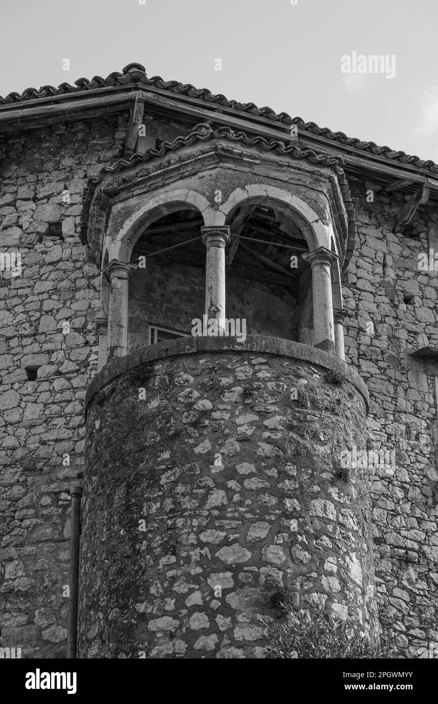 The castle occupies a substantial portion of the ancient village. It ...