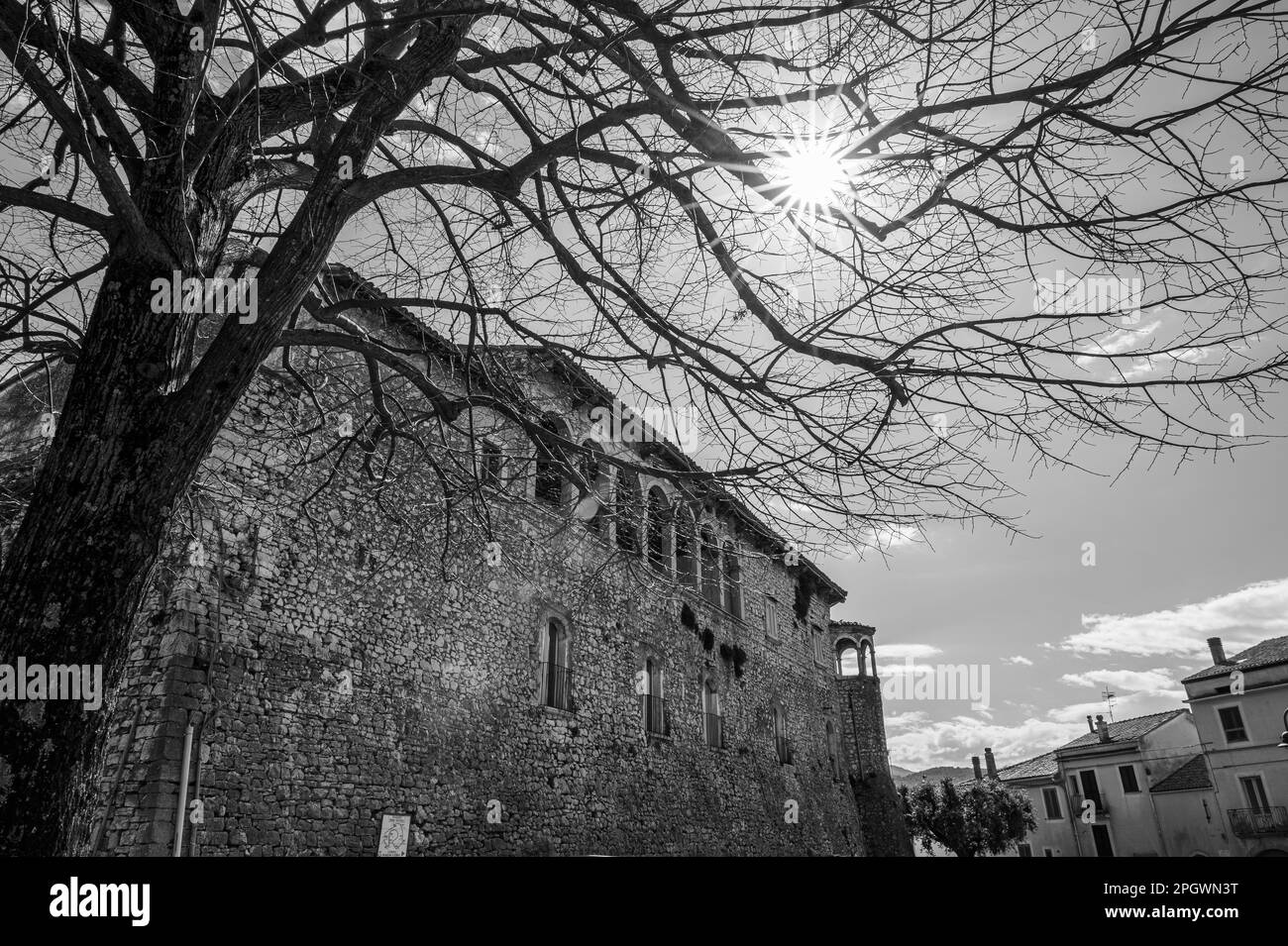 The castle occupies a substantial portion of the ancient village. It ...