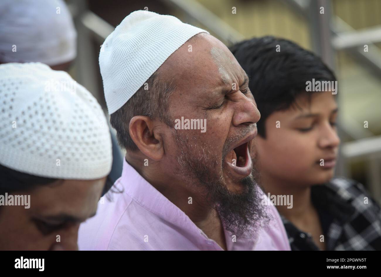 Kathmandu, Bagmati, Nepal. 24th Mar, 2023. A man from Muslim community ...