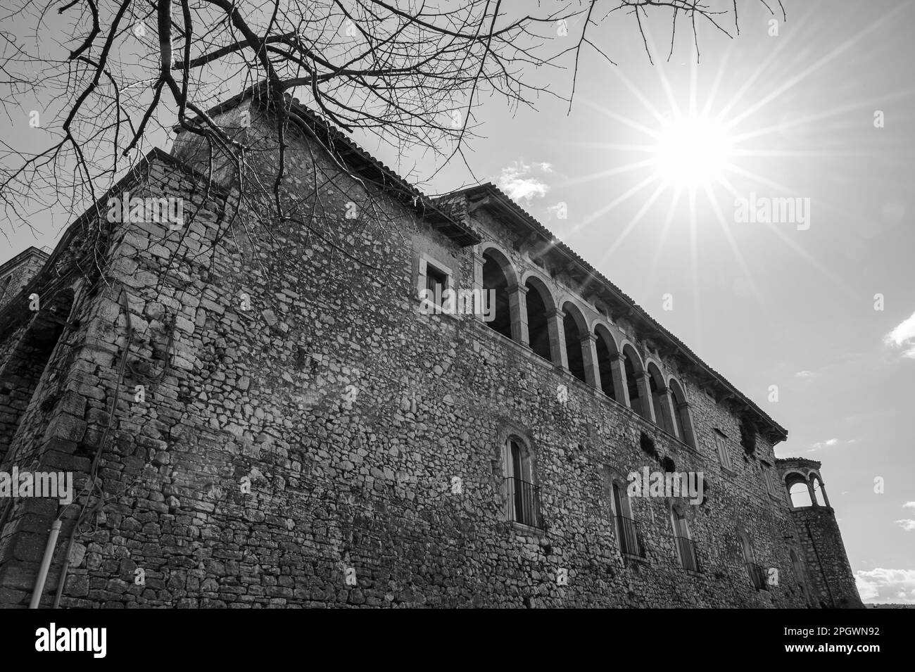 The castle occupies a substantial portion of the ancient village. It ...