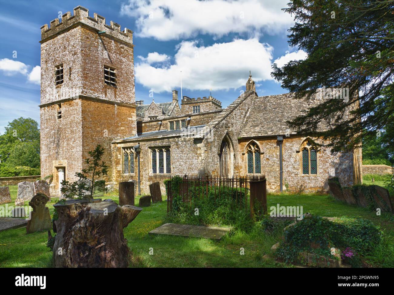 St. Mary Church in Cotswolds, Chastleton, UK Stock Photo - Alamy