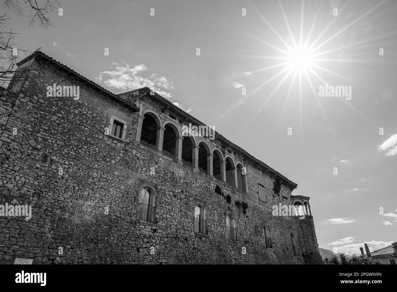 The castle occupies a substantial portion of the ancient village. It ...