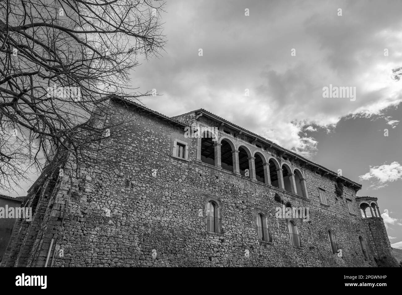 The castle occupies a substantial portion of the ancient village. It ...