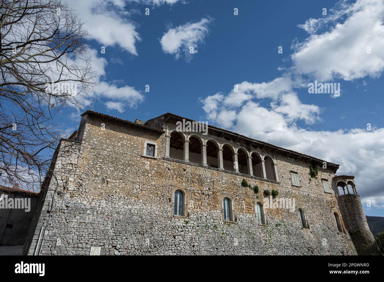 The castle occupies a substantial portion of the ancient village. It ...