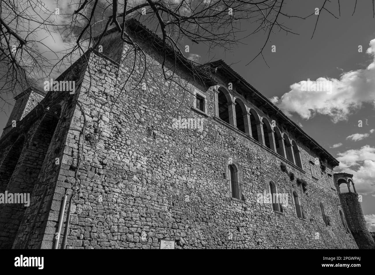 The castle occupies a substantial portion of the ancient village. It ...