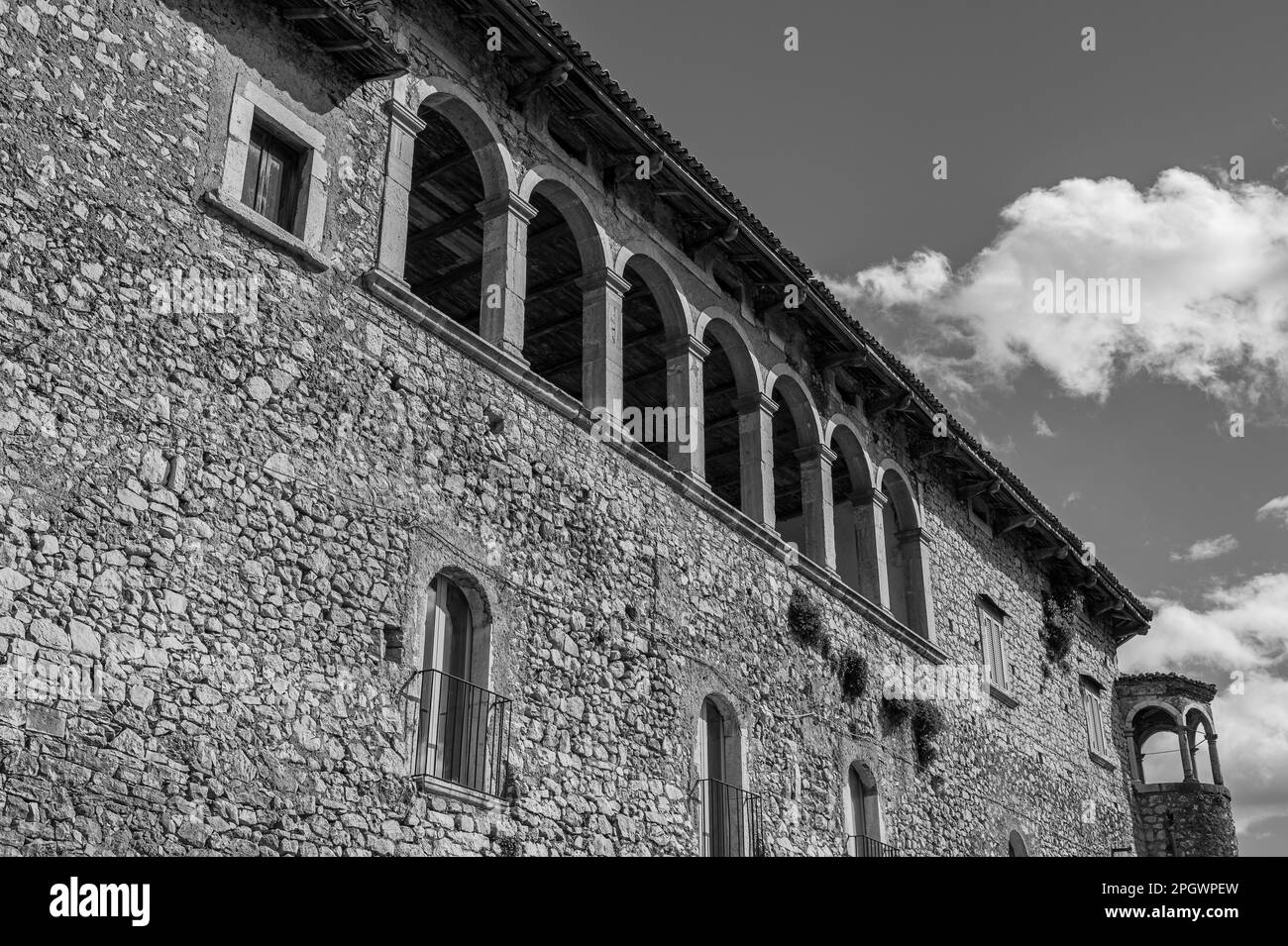 The castle occupies a substantial portion of the ancient village. It ...