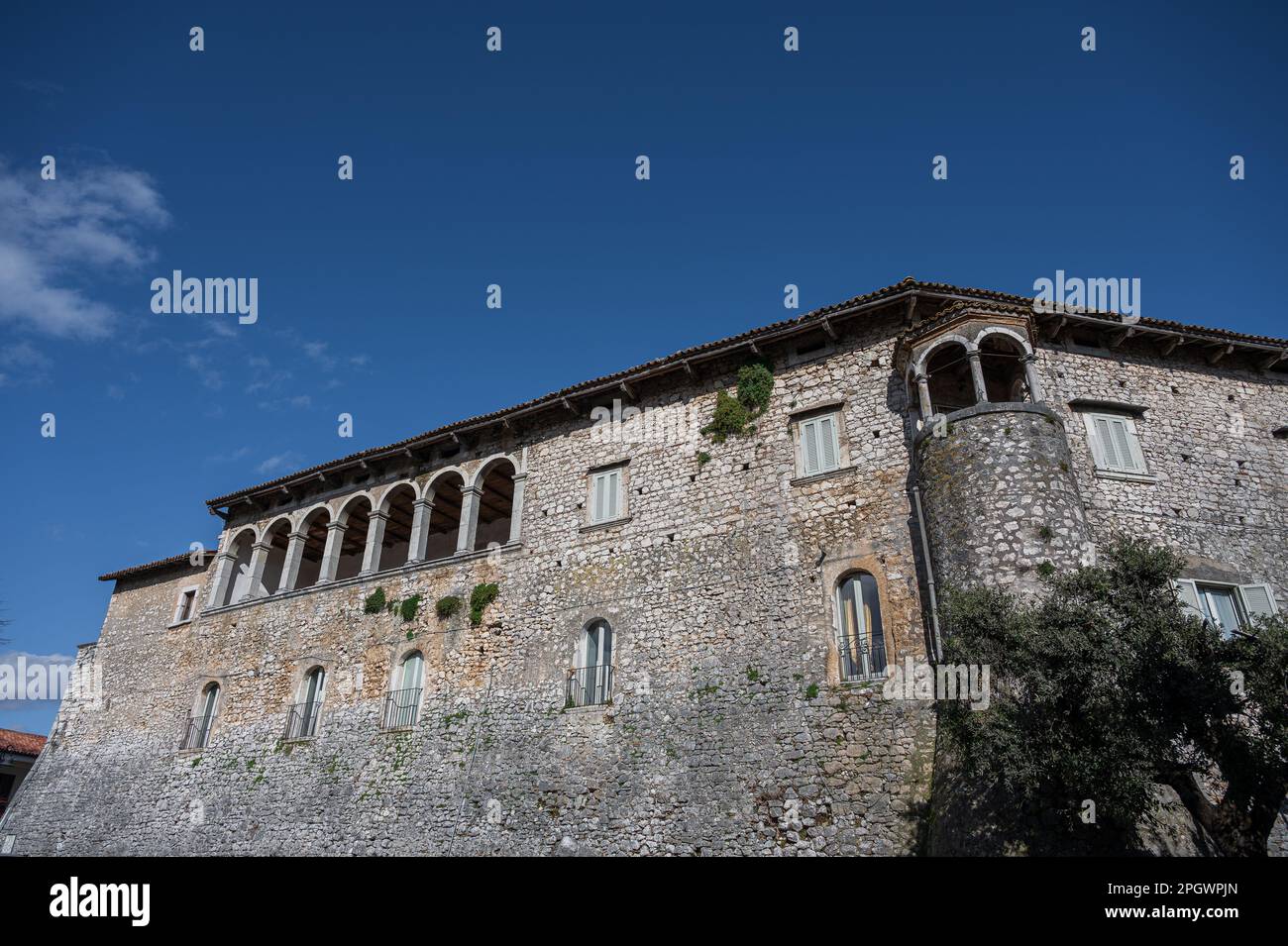 The castle occupies a substantial portion of the ancient village. It ...