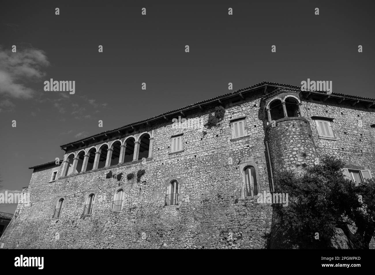 The castle occupies a substantial portion of the ancient village. It ...