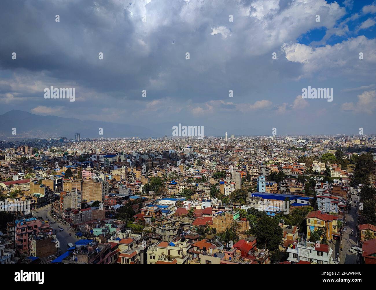 Kathmandu, Bagmati, Nepal. 24th Mar, 2023. A valley view is seen during clear sky in Kathmandu ...