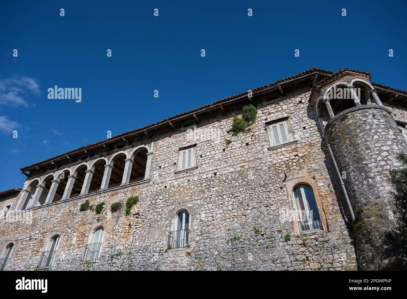 The castle occupies a substantial portion of the ancient village. It ...