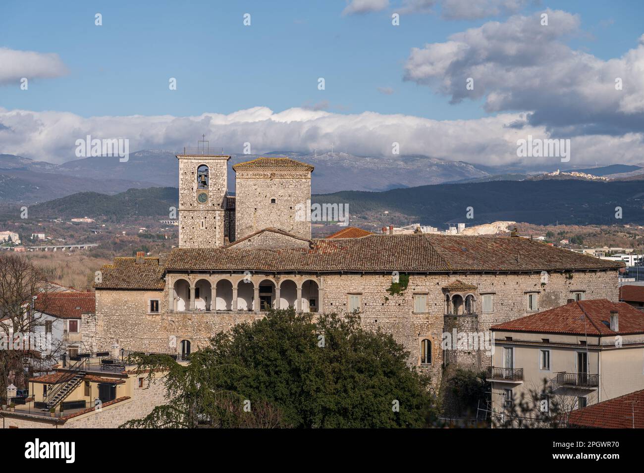 The castle occupies a substantial portion of the ancient village. It ...