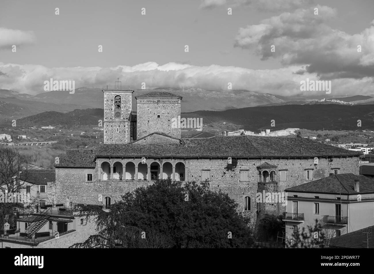 The castle occupies a substantial portion of the ancient village. It ...