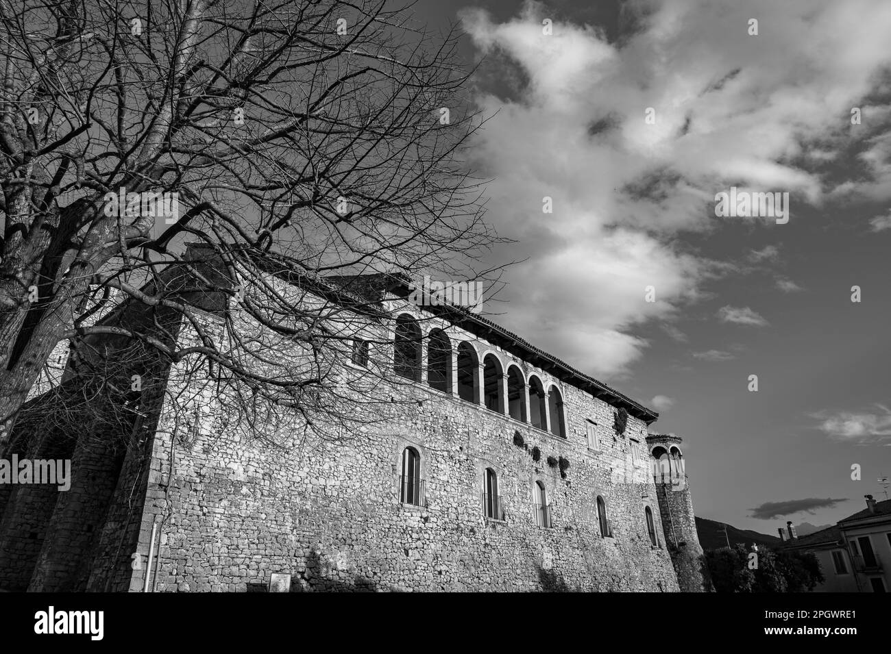 The castle occupies a substantial portion of the ancient village. It ...