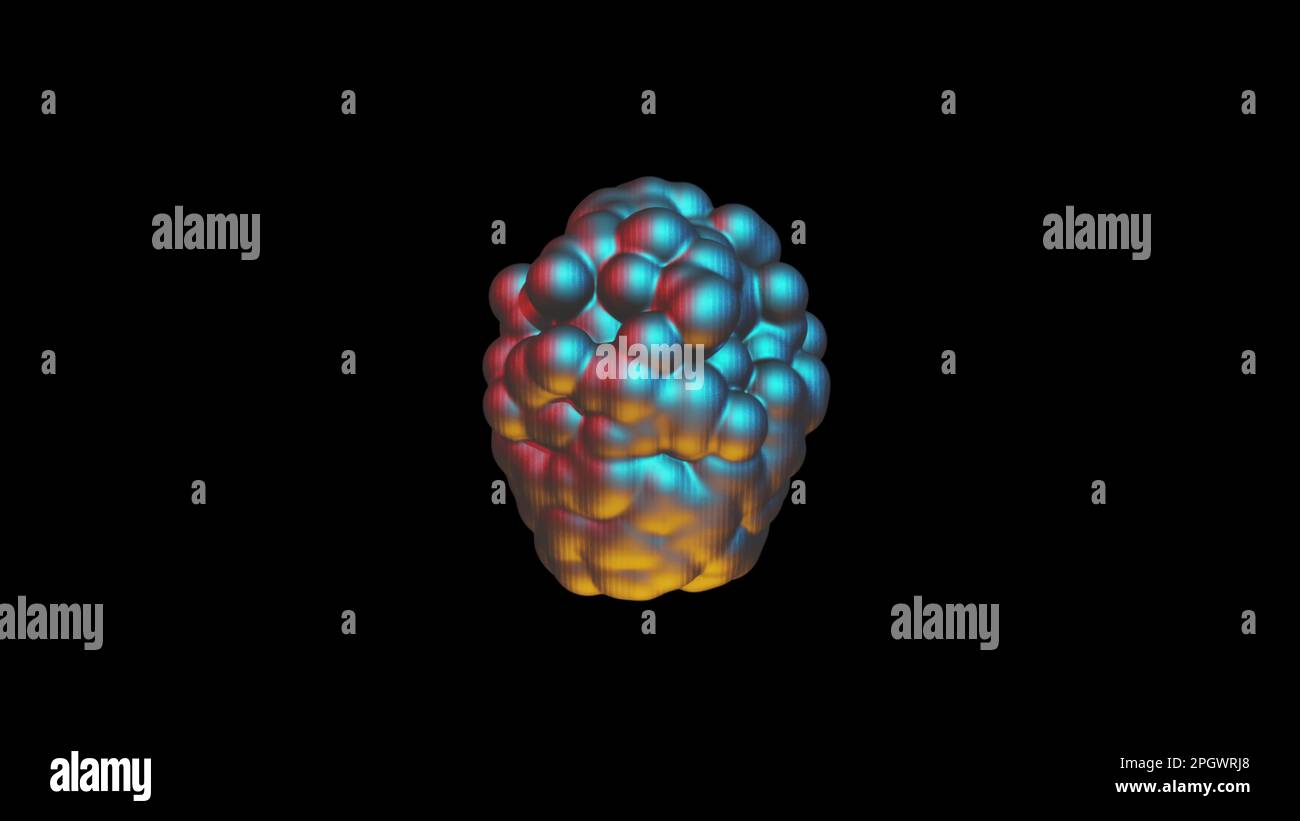 Metaballs spheres. Computer generated 3d render Stock Photo - Alamy