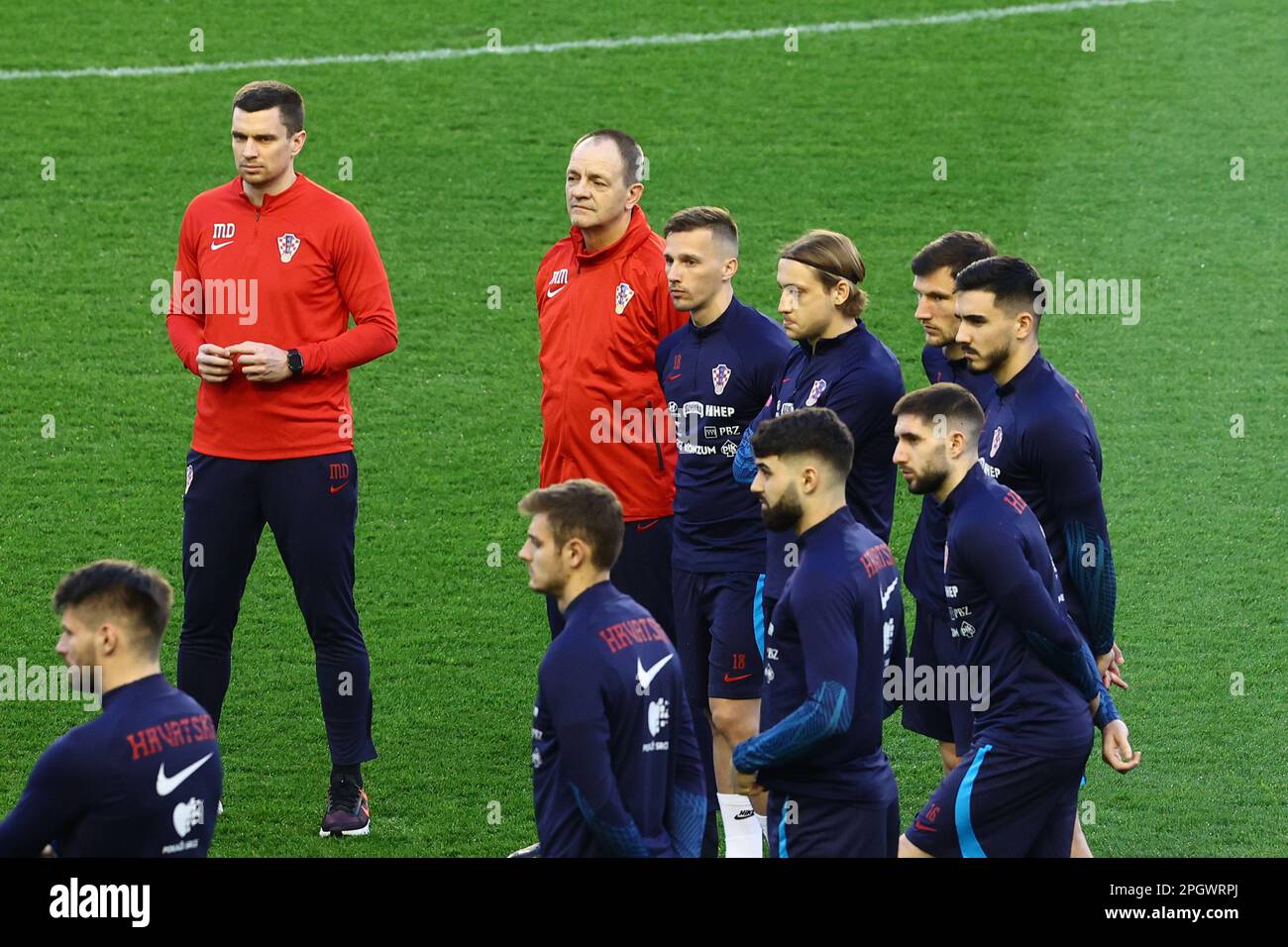 Marin Dedic, Marijan Mrmic, Mislav Orsic, Lovro Majer of Croatia during ...