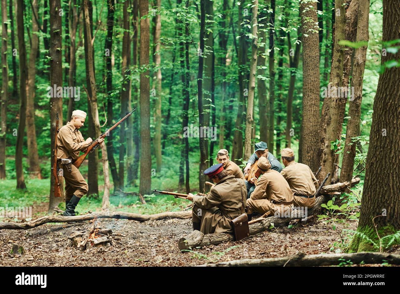 TERNOPIL, UKRAINE - June 2020 UPA Ukrainian Insurgent Army movie ...