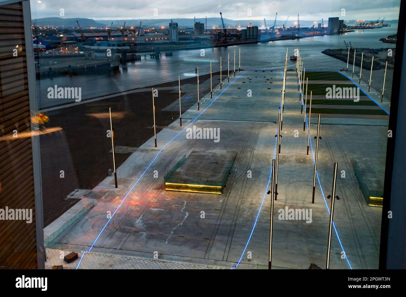 The HMS Titanic slipway at Titanic Belfast, Titanic Quarter, Belfast ...