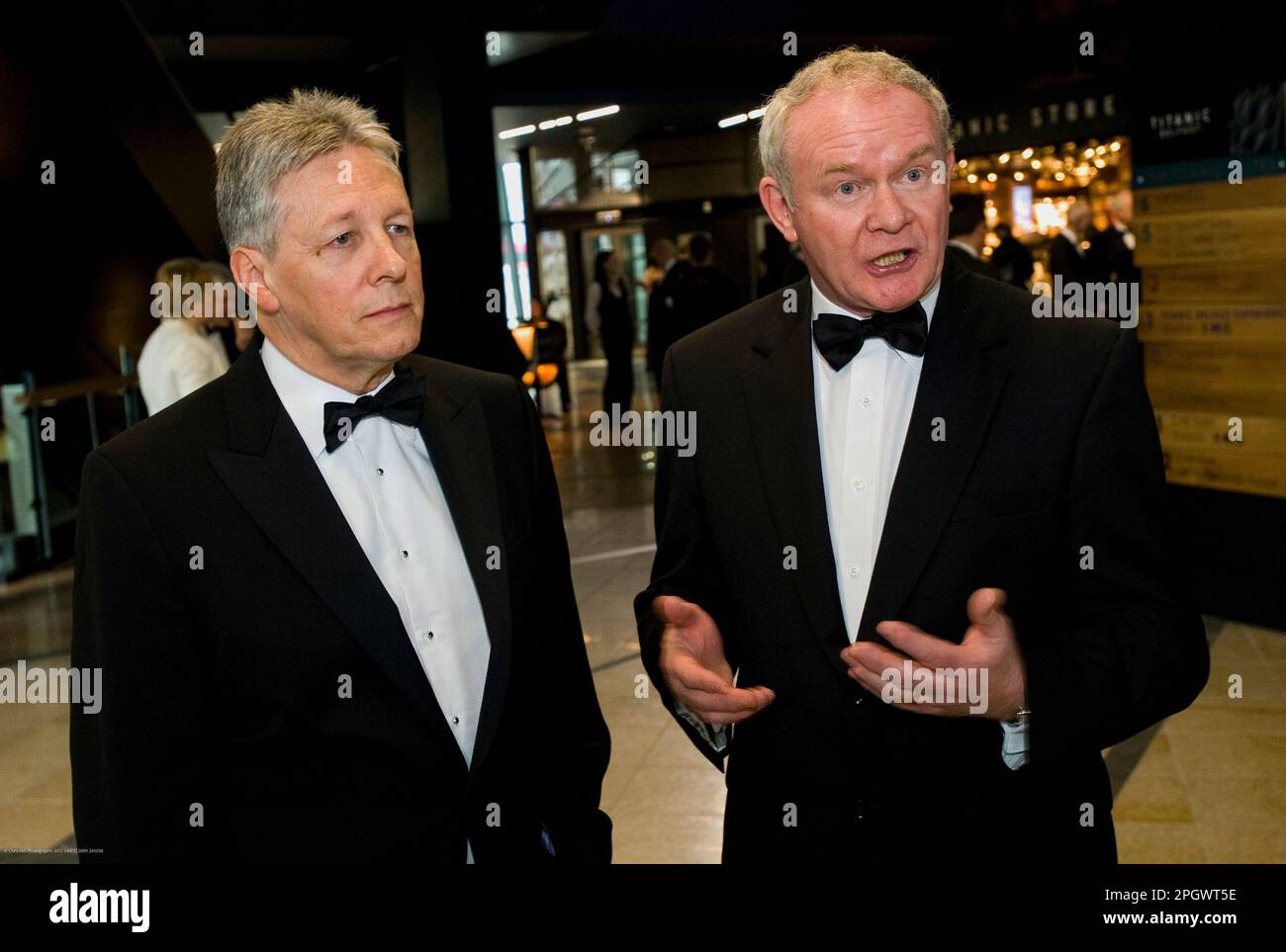 Peter Robinson First Minister of Northern Ireland and Martin McGuinness ...