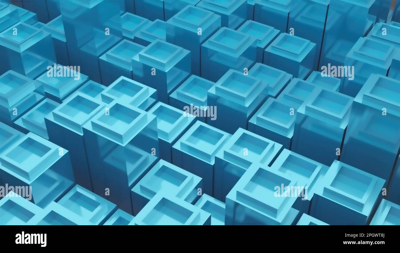Waves glossy cylinders. Computer generated 3d render Stock Photo - Alamy