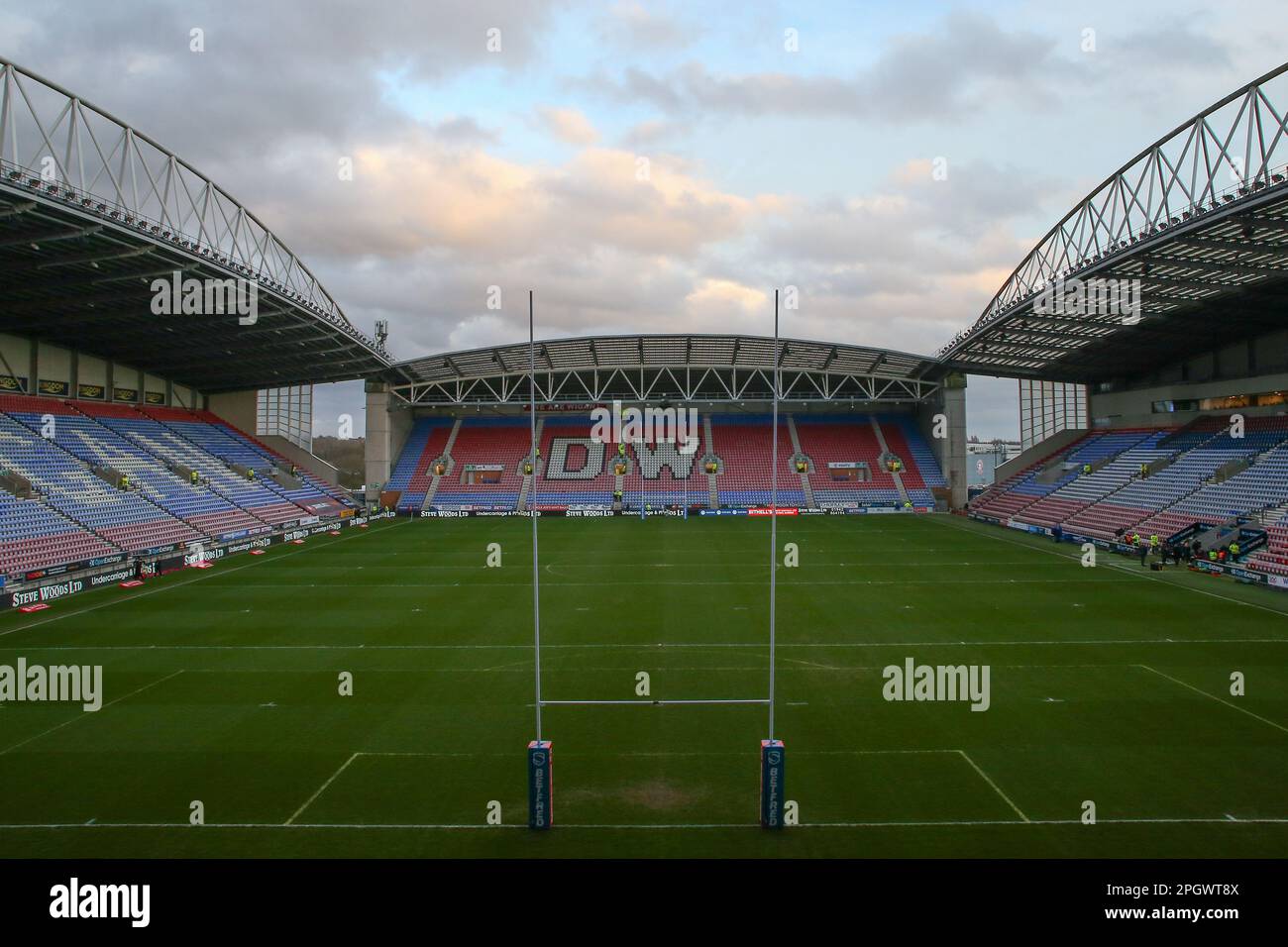 Wigan, UK. 24th Mar, 2023. A general view inside of the DW Stadium ...