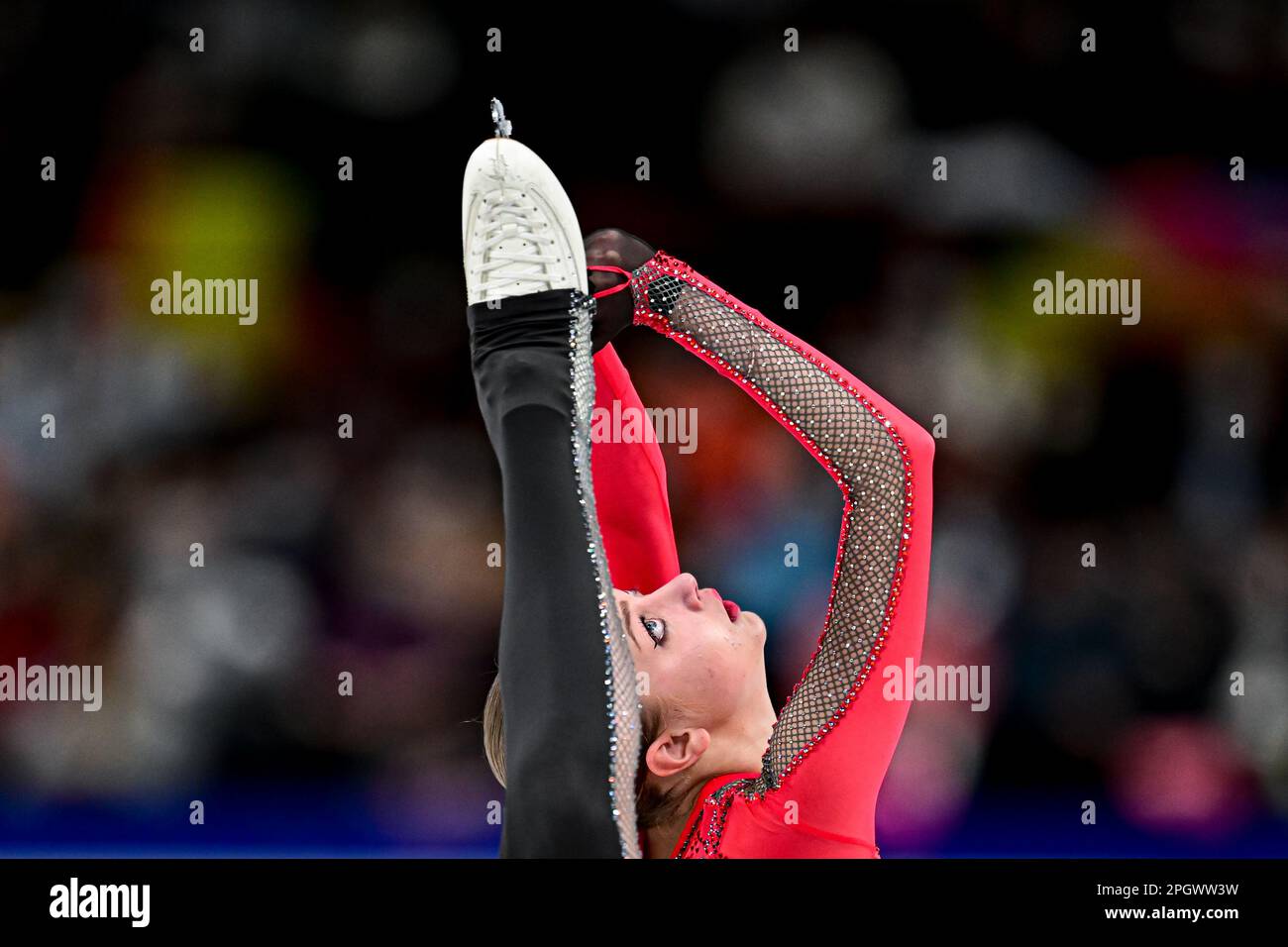 Alexandra FEIGIN (BUL), during Women Free Skating, at the ISU World ...