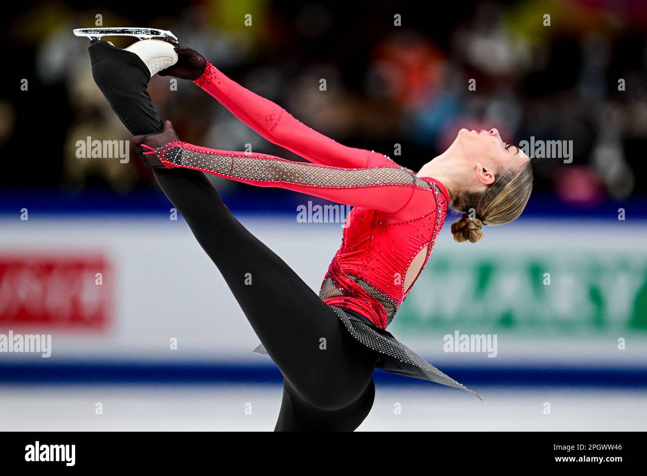 Alexandra FEIGIN (BUL), during Women Free Skating, at the ISU World ...