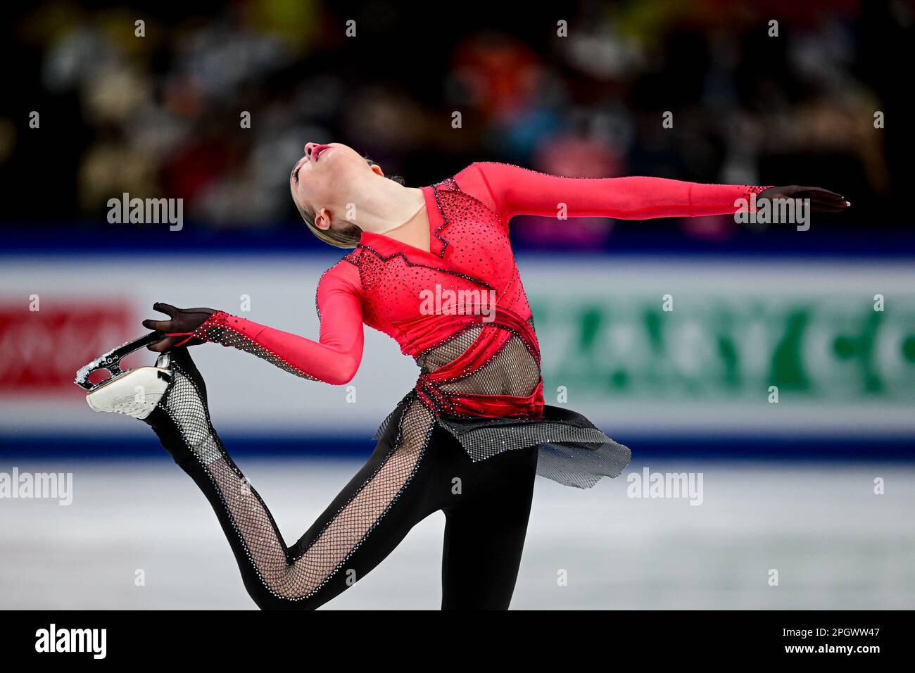 Alexandra FEIGIN (BUL), during Women Free Skating, at the ISU World ...
