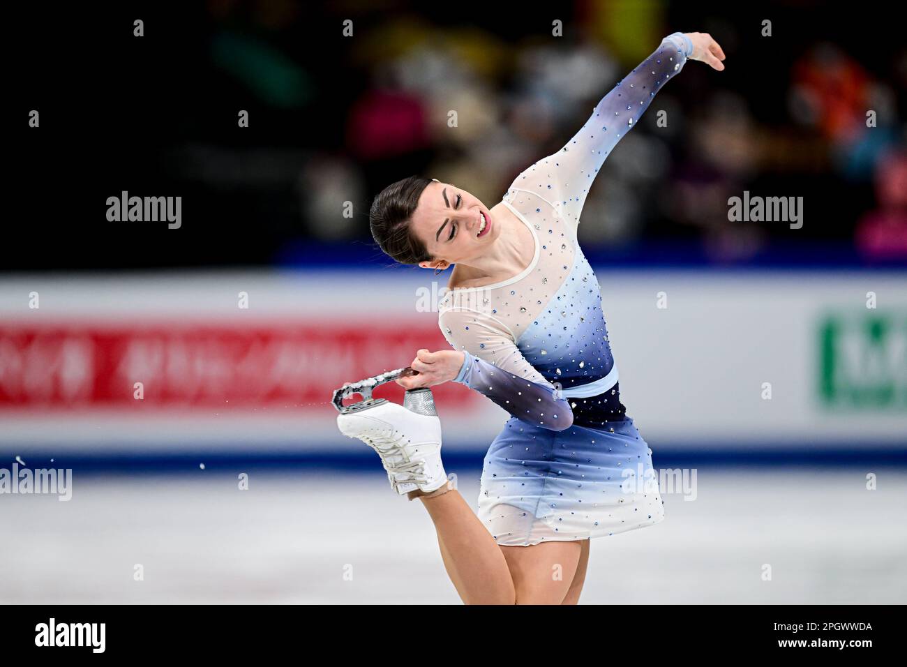 Julia SAUTER (ROU), during Women Free Skating, at the ISU World Figure ...