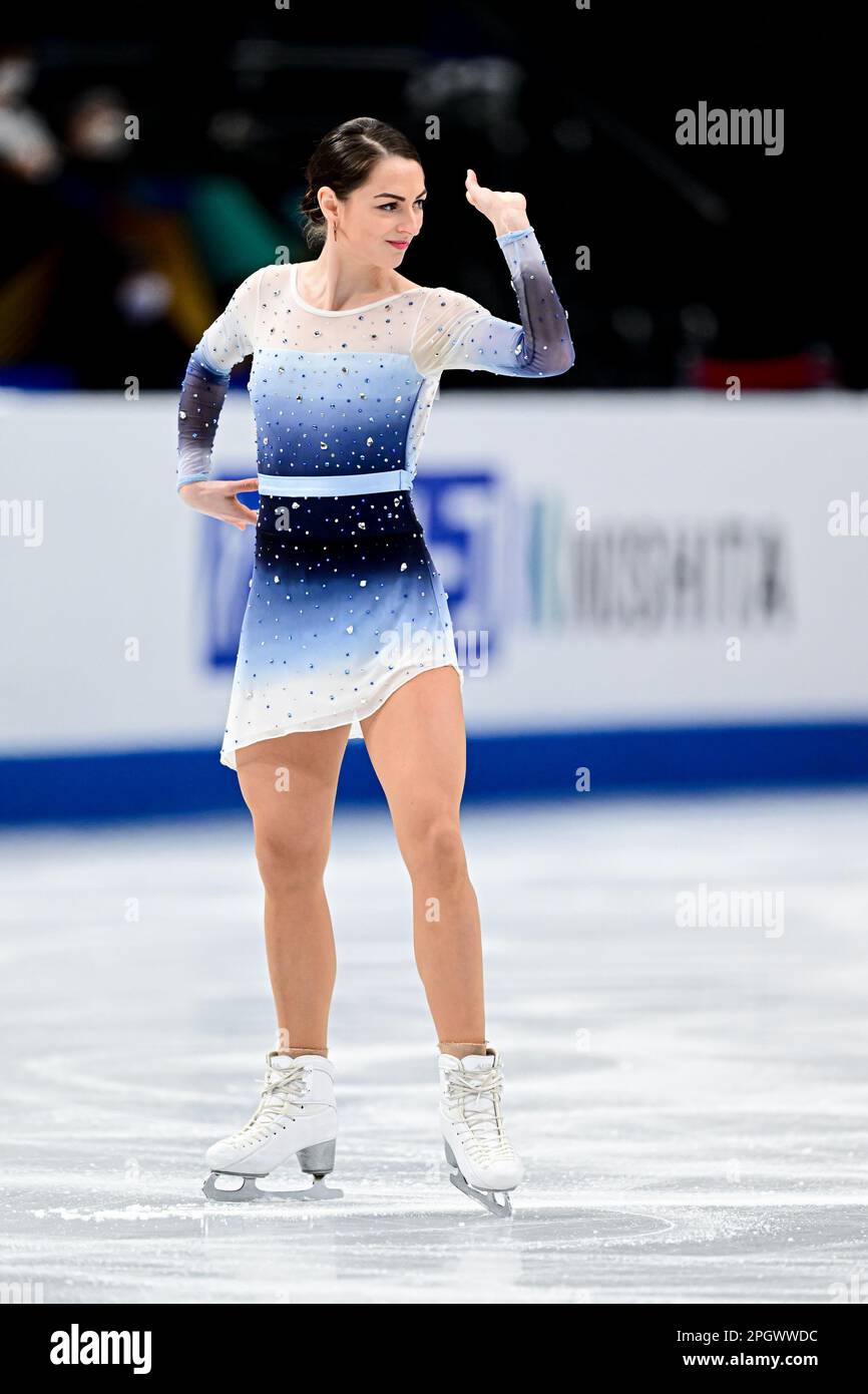 Julia SAUTER (ROU), during Women Free Skating, at the ISU World Figure ...