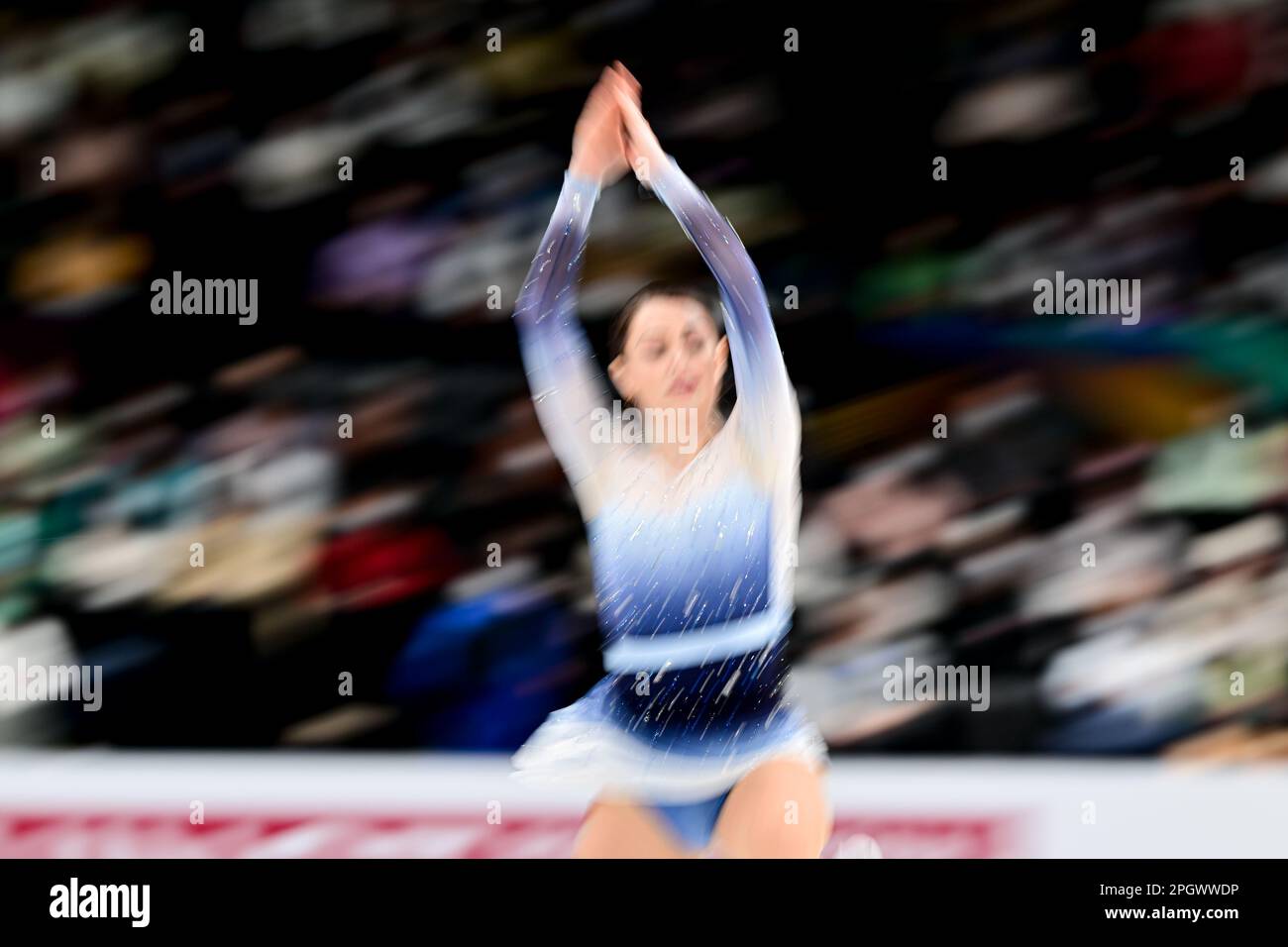 Julia SAUTER (ROU), during Women Free Skating, at the ISU World Figure ...