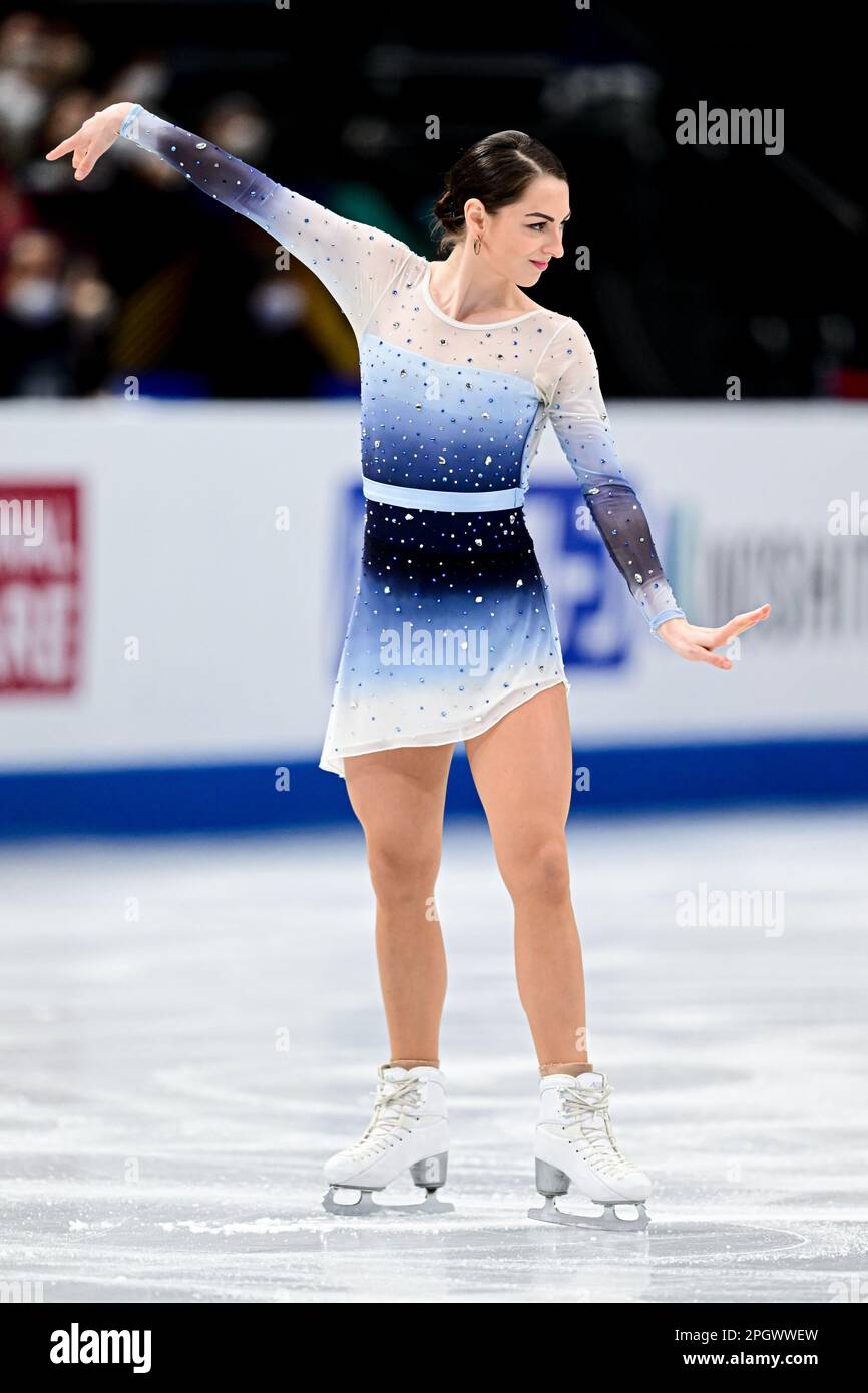 Julia SAUTER (ROU), during Women Free Skating, at the ISU World Figure ...