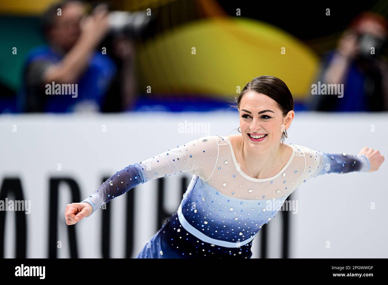 Julia SAUTER (ROU), during Women Free Skating, at the ISU World Figure ...