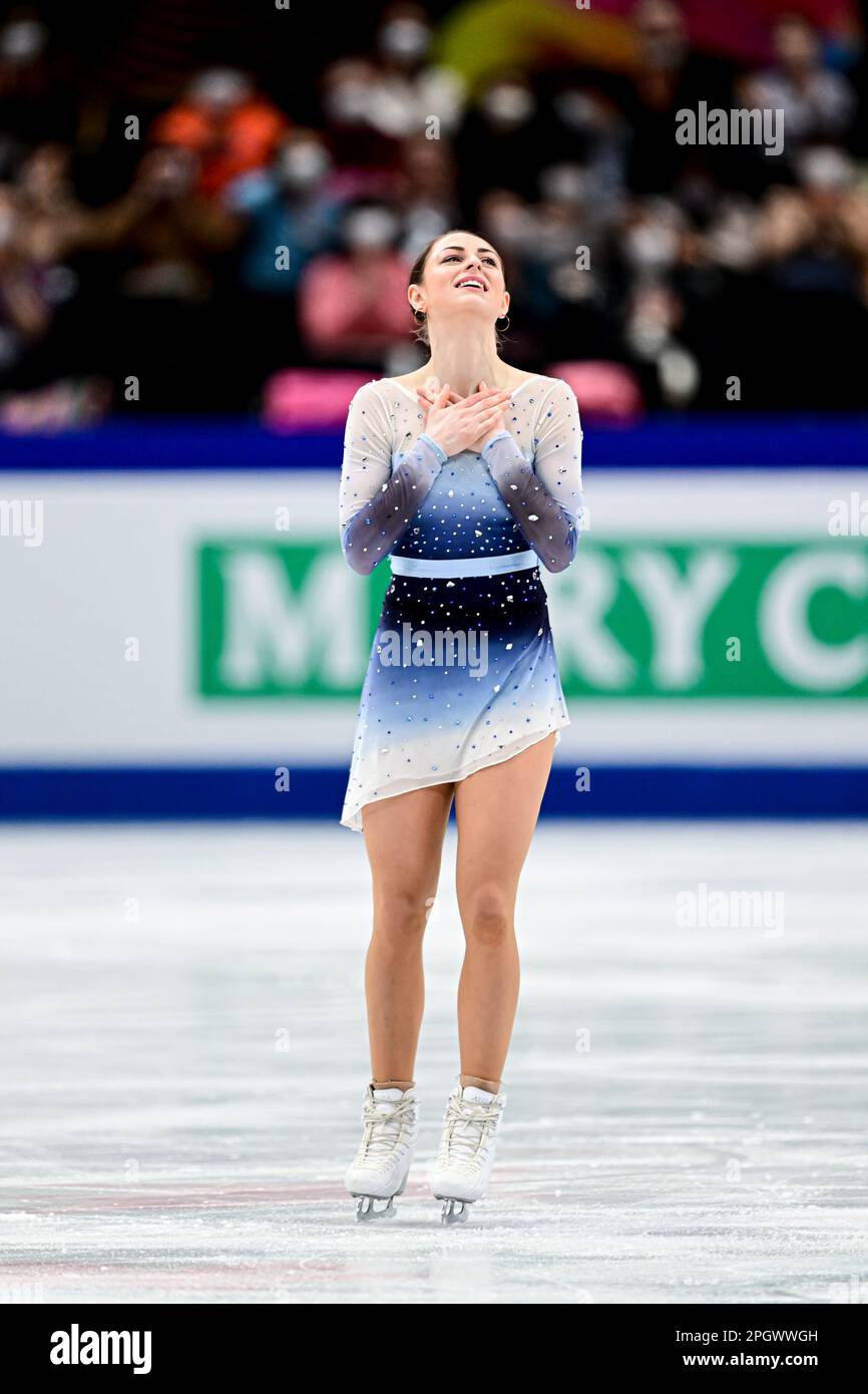 Julia SAUTER (ROU), during Women Free Skating, at the ISU World Figure ...