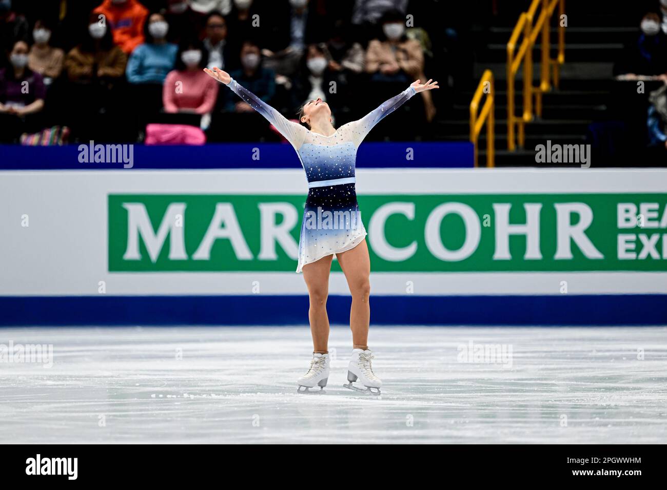 Julia SAUTER (ROU), during Women Free Skating, at the ISU World Figure ...