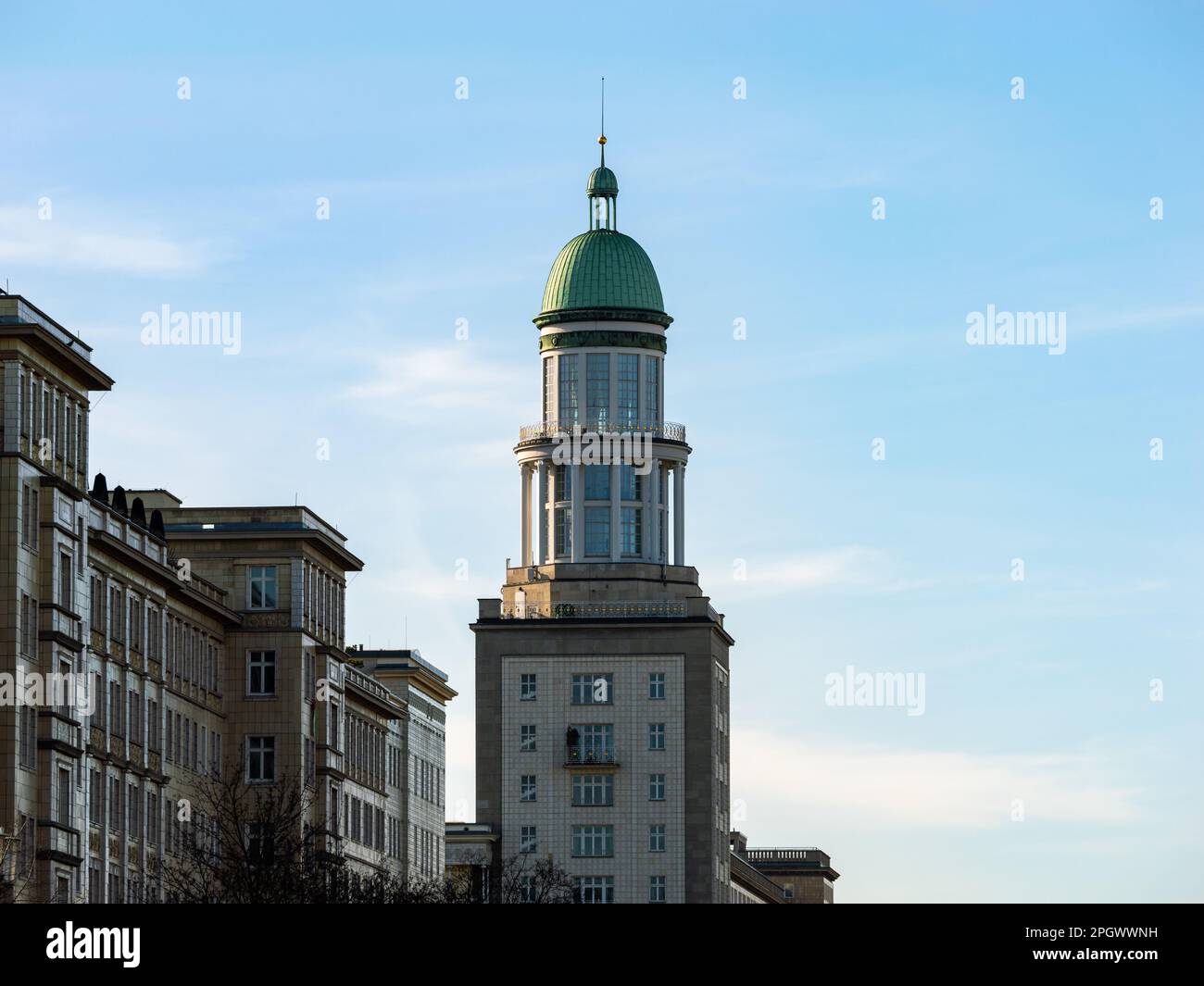 Tower at the Frankfurter Tor (Frankfurt Gate) in Berlin Friedrichshain ...
