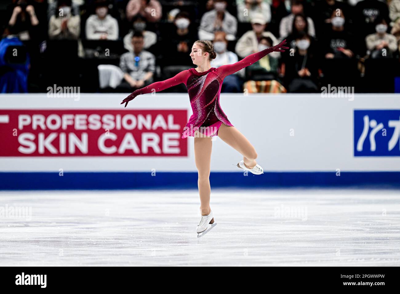 Olga MIKUTINA (AUT), during Women Free Skating, at the ISU World Figure ...