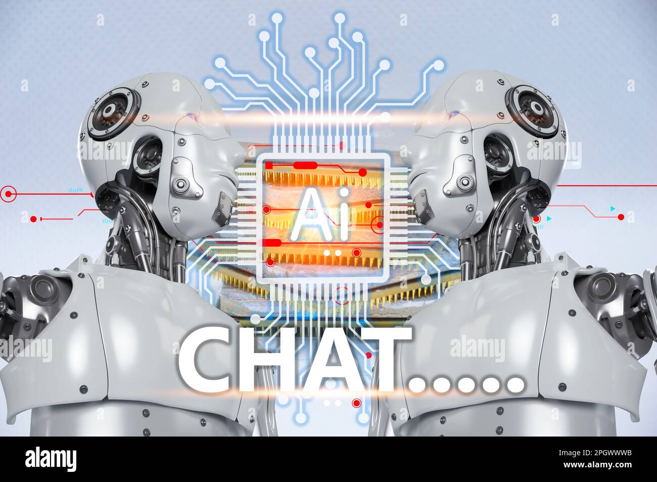 Digital chatbot, robot application, conversational assistant, AI ...