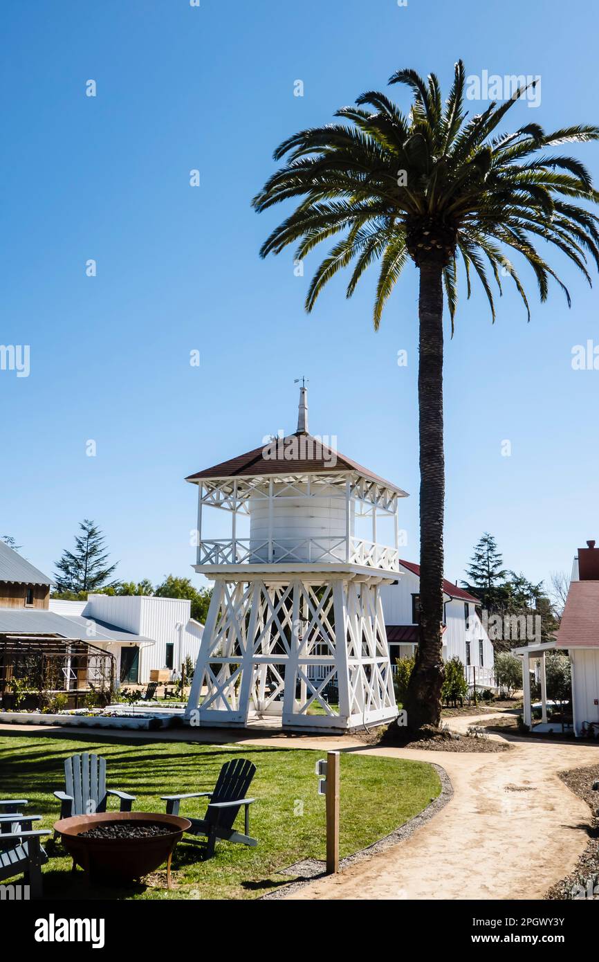 The water tank at Mattie's Tavern a high end resort in Los Olivos ...