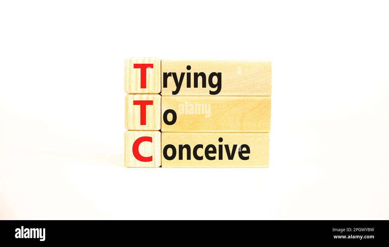 TTC trying to conceive symbol. Concept words TTC trying to conceive on ...
