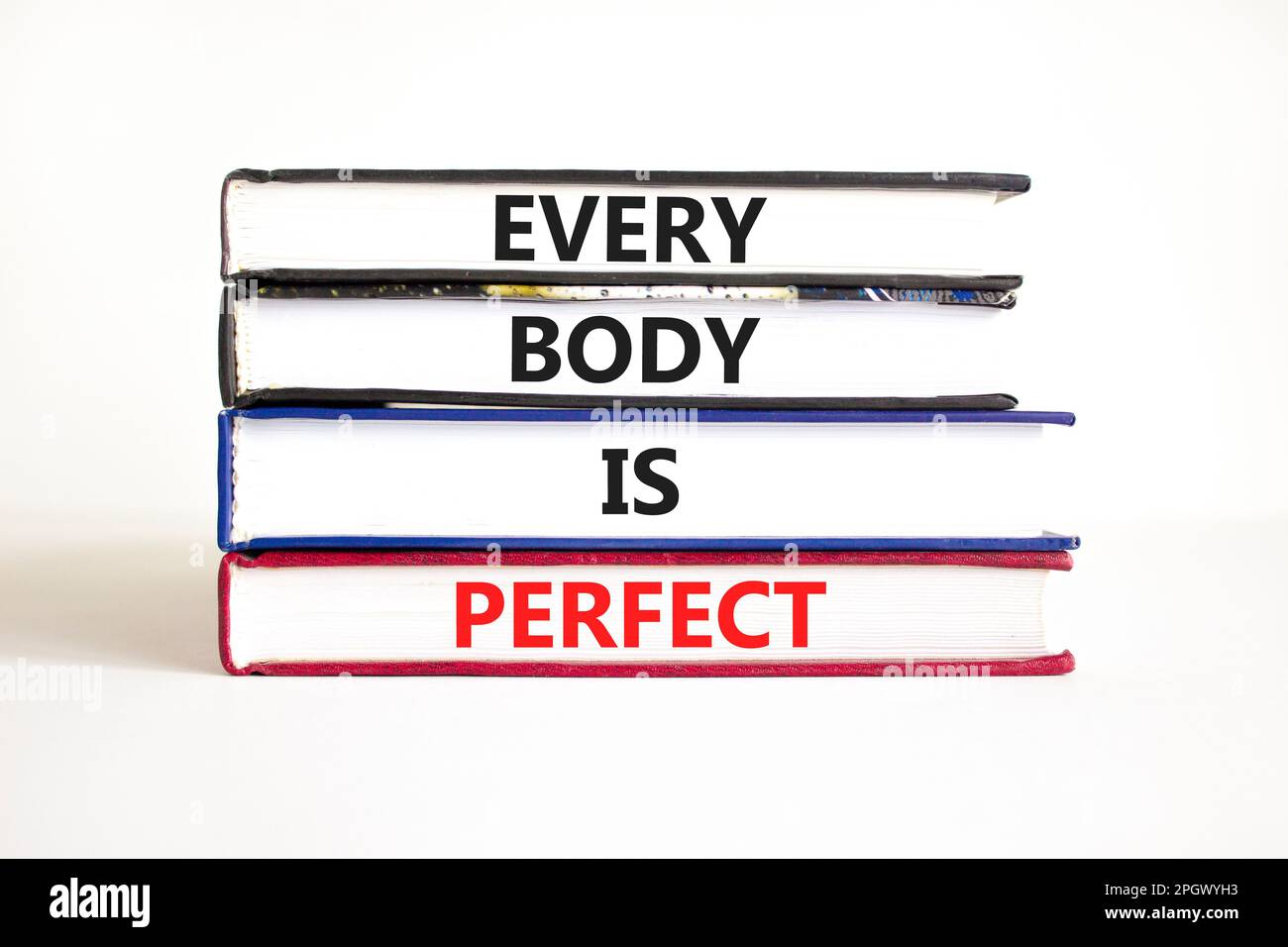 Every body is perfect symbol. Concept words Every body is perfect on ...