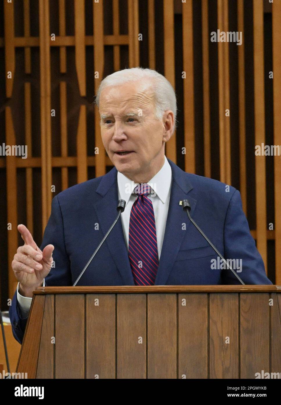 President Joe Biden speaks to the Canadian Parliament in Ottawa, Canada ...