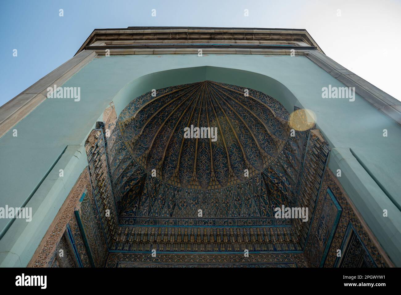 Green Tomb view. The Green Tomb -Yesil Turbe- is a mausoleum of the ...