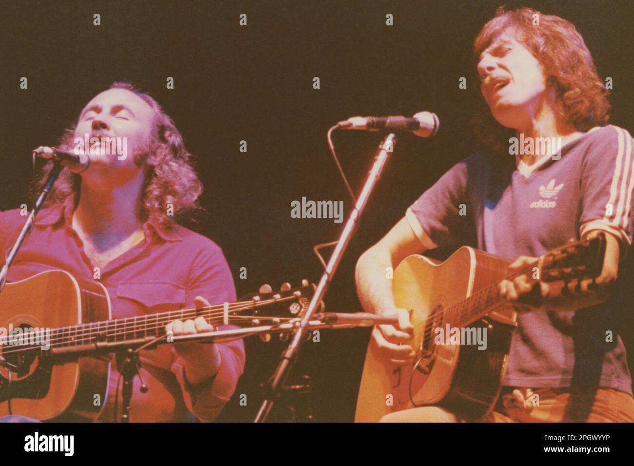 David Crosby and Graham Nash of Crosby, Stills and Nash, harmonizing at ...
