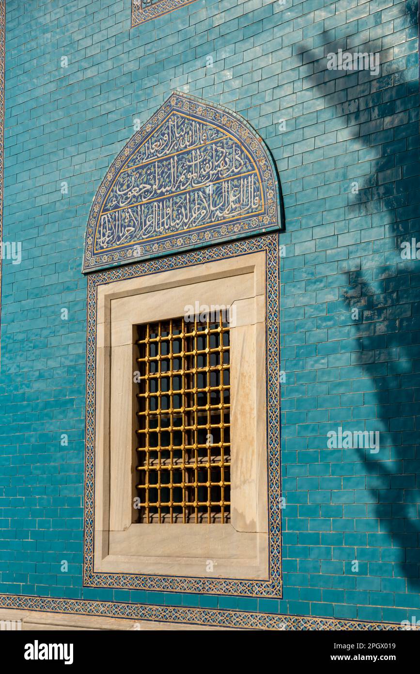 Green Tomb view. The Green Tomb -Yesil Turbe- is a mausoleum of the ...