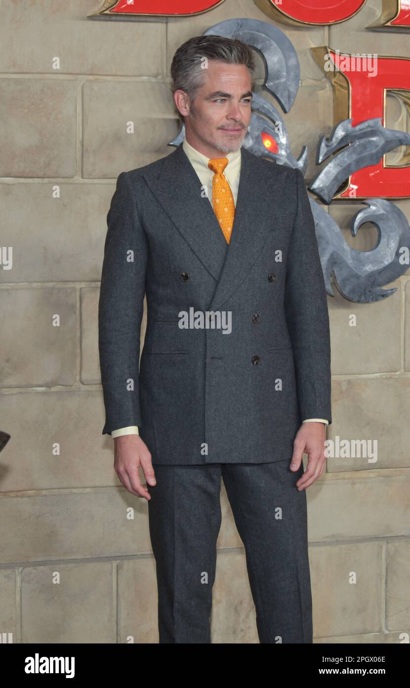 London, UK. Chris Pine at the Dungeons & Dragons: Honour Among Thieves ...