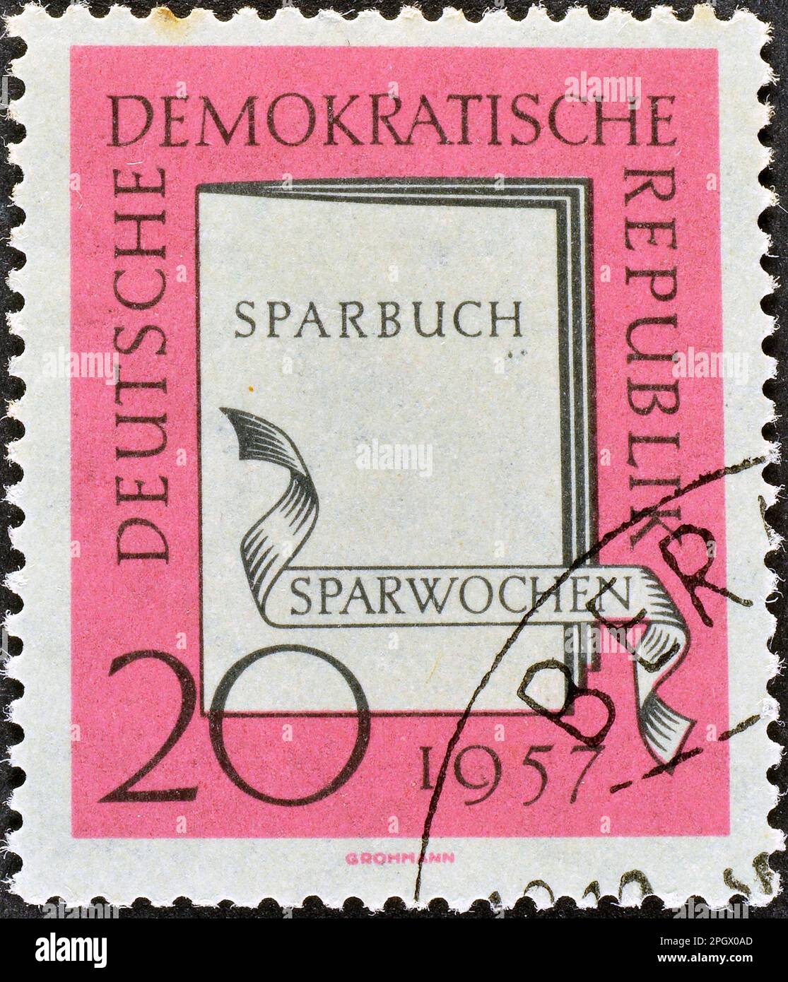 Cancelled postage stamp printed by Germany, Democratic Republic, that ...