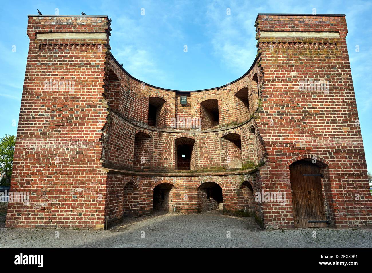 The Medieval city gate in Neuebrandemburg in Germany Stock Photo - Alamy