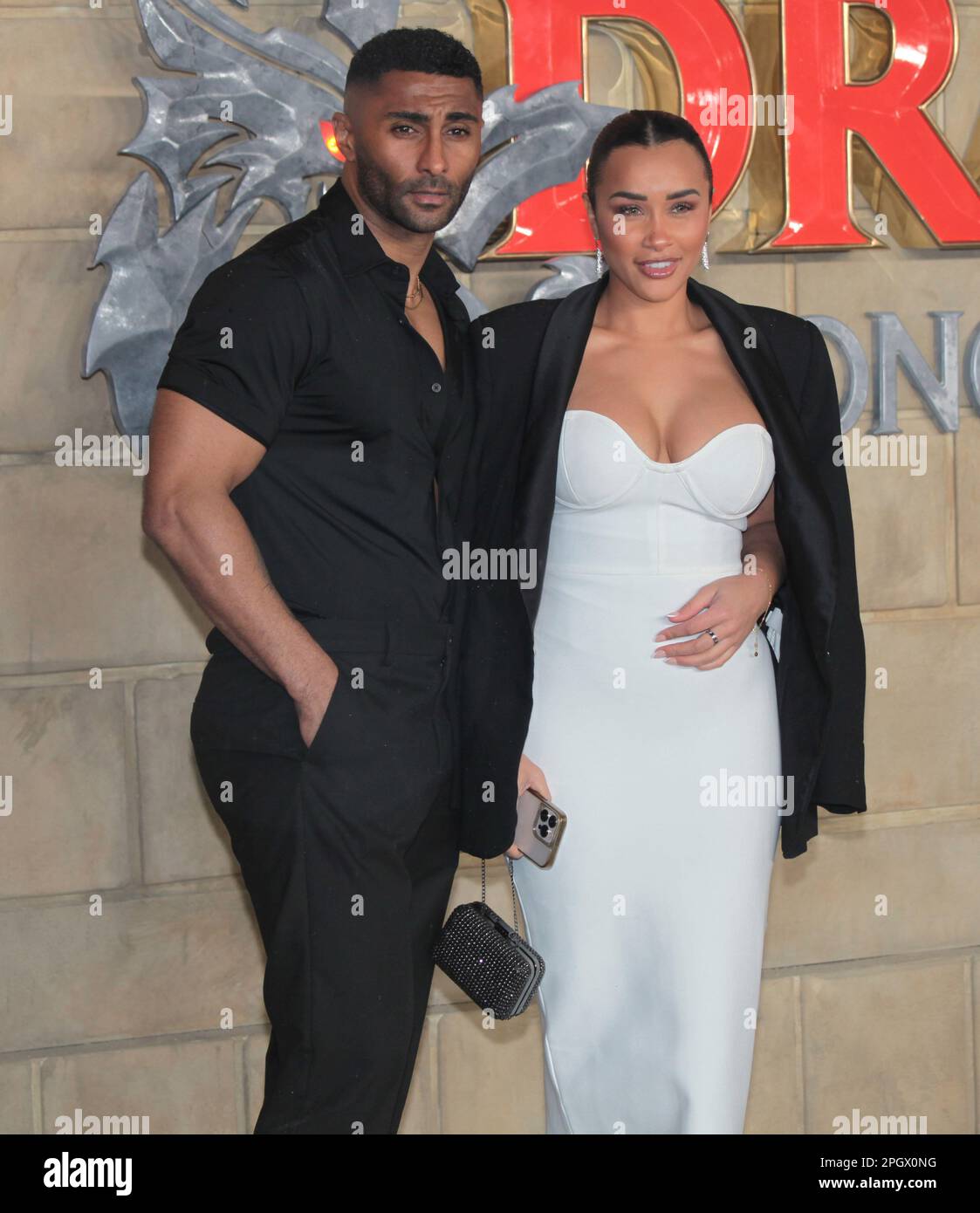 London, UK. Clint Gordon and Sian Gabbidon at the Dungeons & Dragons ...