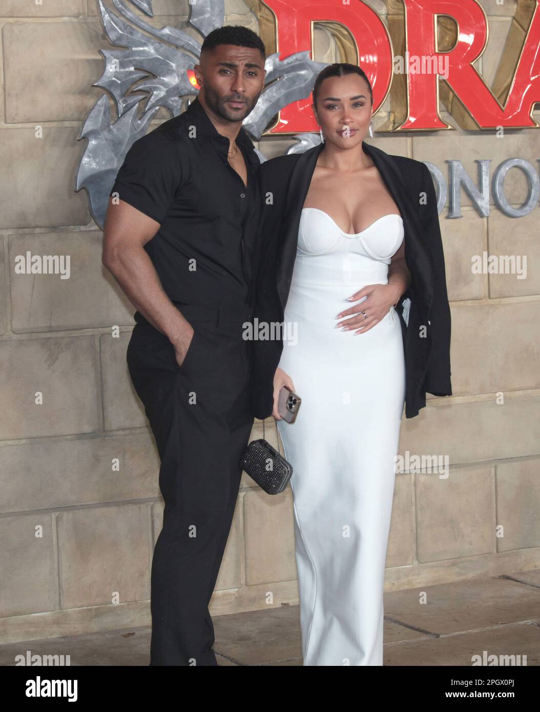 London, UK. Clint Gordon and Sian Gabbidon at the Dungeons & Dragons ...