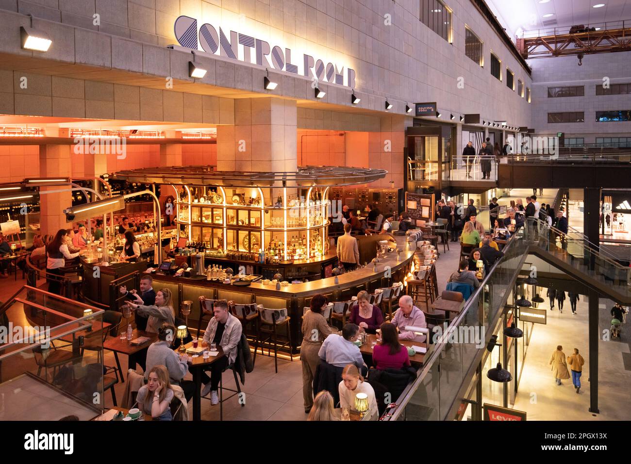 Control Room B bar, Battersea Power Station Stock Photo - Alamy